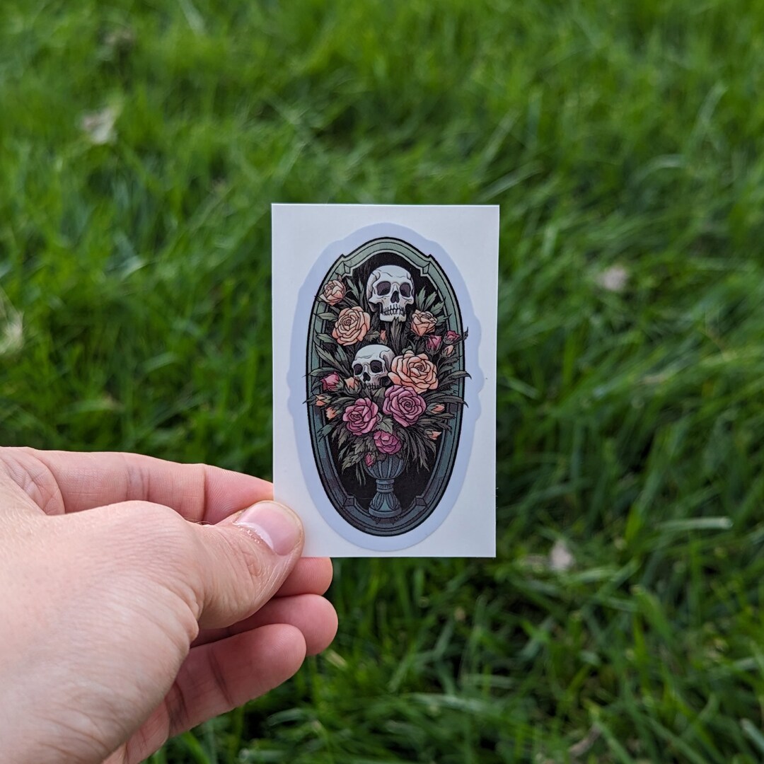 Coffin With Skulls 3" Waterproof Sticker - Etsy