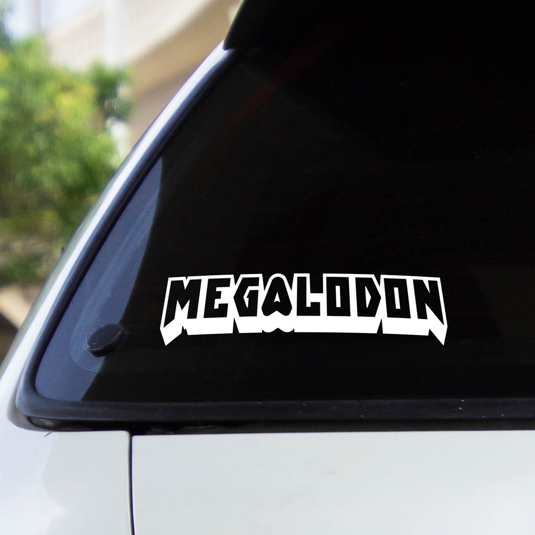 Megalodon Decal Sticker / Multiple Colors - Etsy