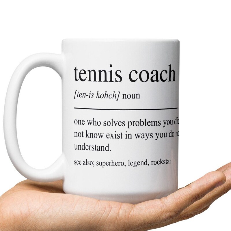 Tennis Coach Mug - Etsy