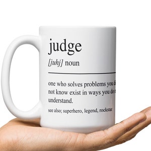 Funny Judge Gifts for Men, Personalized Judge Mug, Gifts for Judge ...
