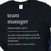 Team Manager Gift, Team Manager Shirt, Tshirt, Gifts for Team Manager ...