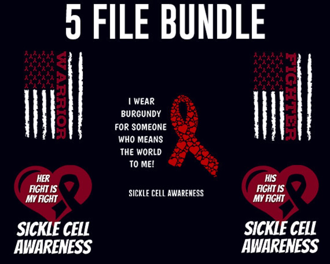 Sickle Cell Png Bundle, Sickle Cell Awareness Png, Sickle Cell Warrior ...