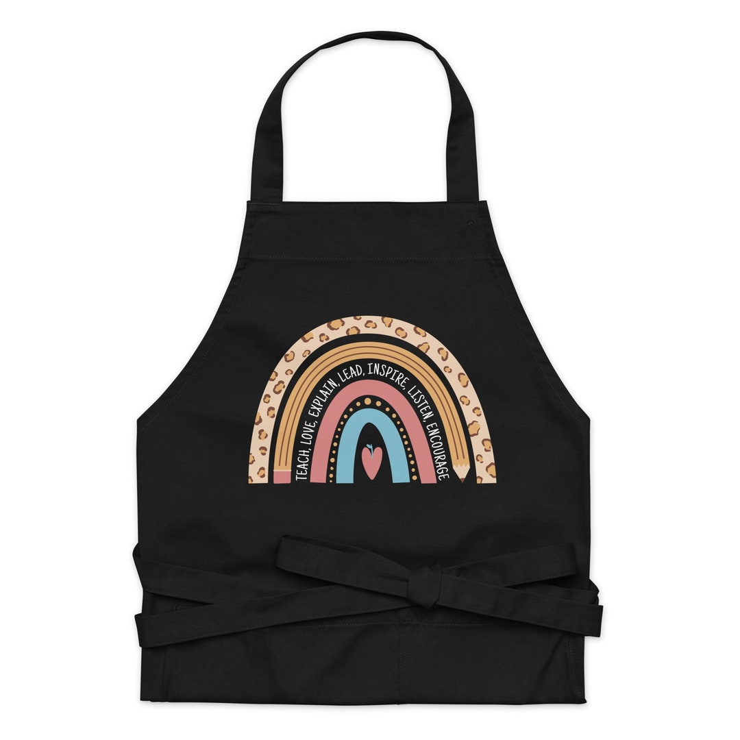 Teacher Apron With Pockets, Teachers Gift, Kindergarten Apron ...