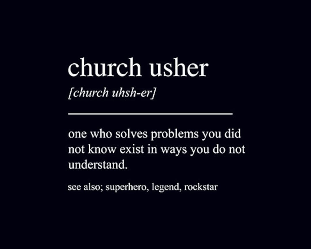 Church Usher Png File, Church Usher Tshirt Design, Church Usher Tumbler ...