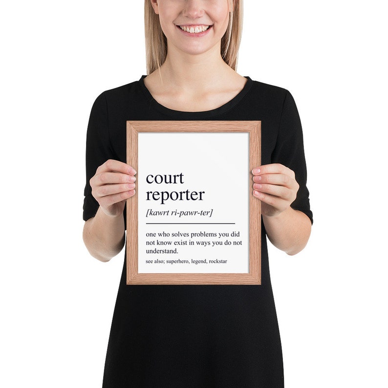 Court Reporter Gift, Court Reporter Wall Art, Gifts for Court Reporter ...