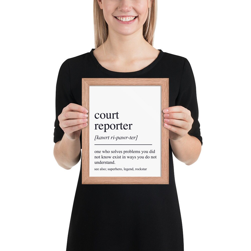 Court Reporter Gift, Court Reporter Wall Art, Gifts for Court Reporter ...
