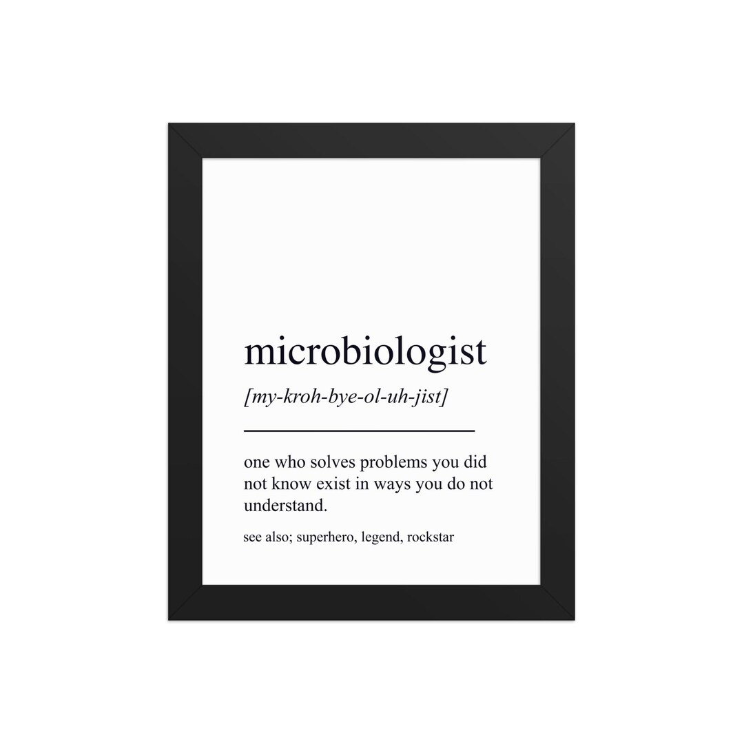 Microbiologist Gift, Microbiologist Wall Art, Gifts for Microbiologist ...