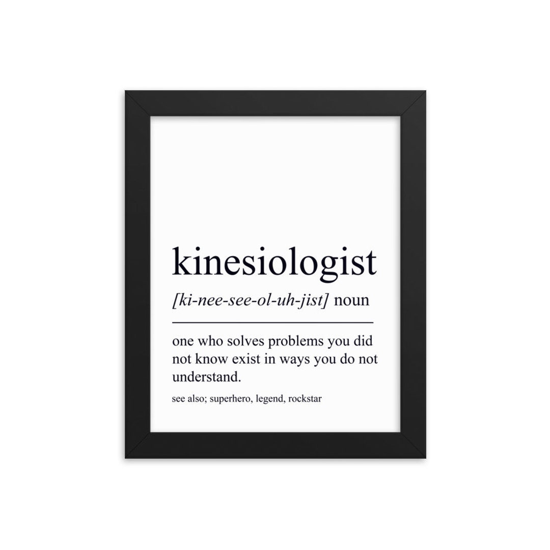 Kinesiologist Gift, Kinesiologist Wall Art, Kinesiologist Graduation ...