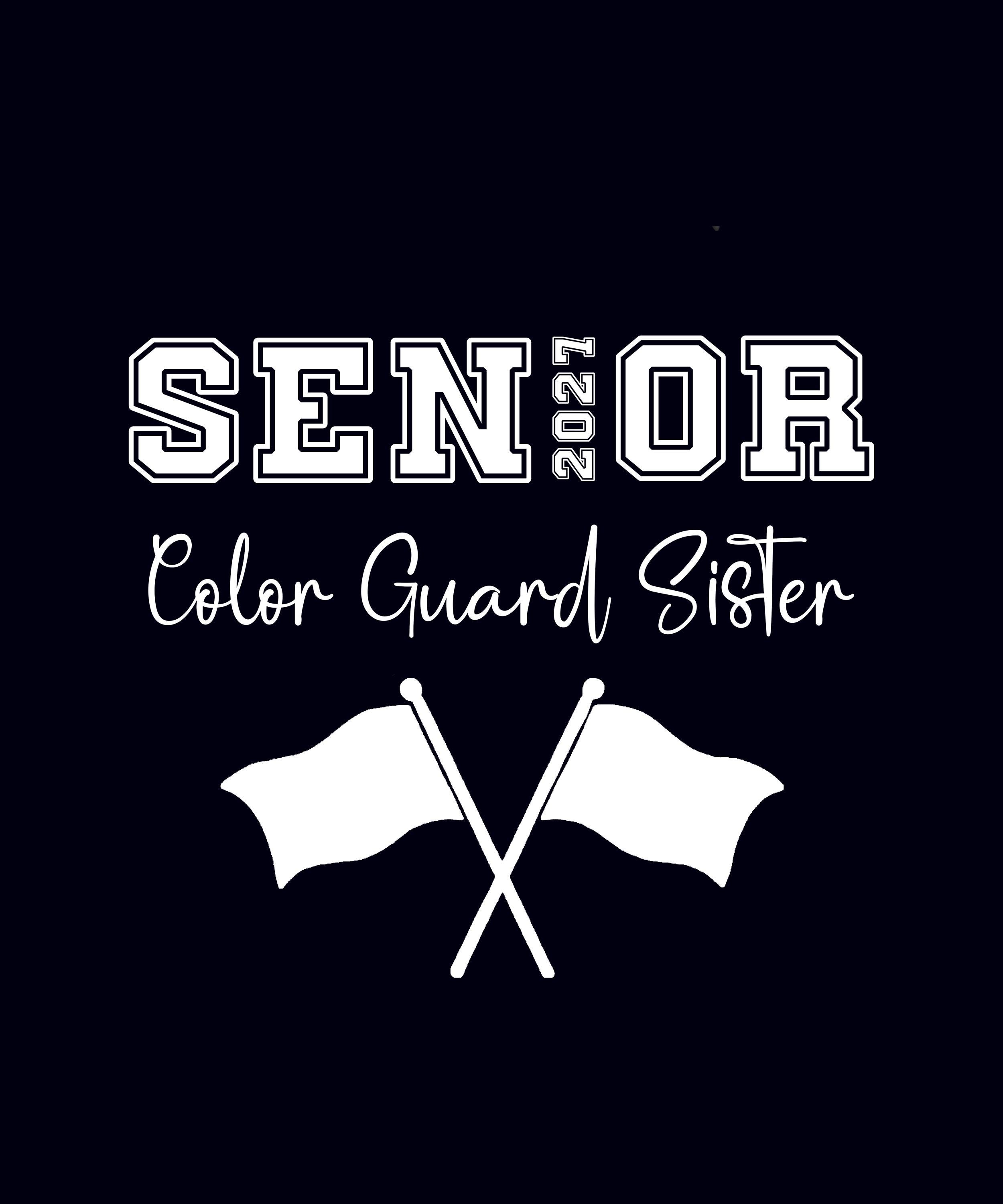 Senior 2027 Color Guard Sister PNG – Marching Band Sublimation File for ...