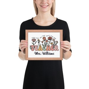 Custom Teacher Name Sign, Custom Classroom Door Signs, Printable ...