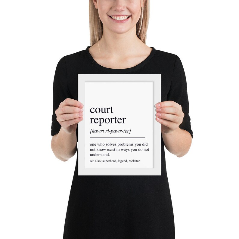 Court Reporter Gift, Court Reporter Wall Art, Gifts for Court Reporter ...