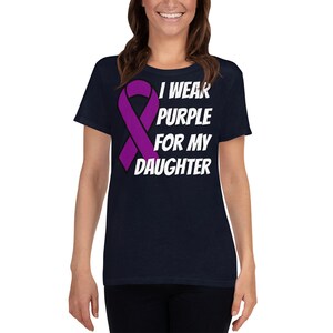 Cystic Fibrosis Shirt - I Wear Purple for My Daughter - Etsy