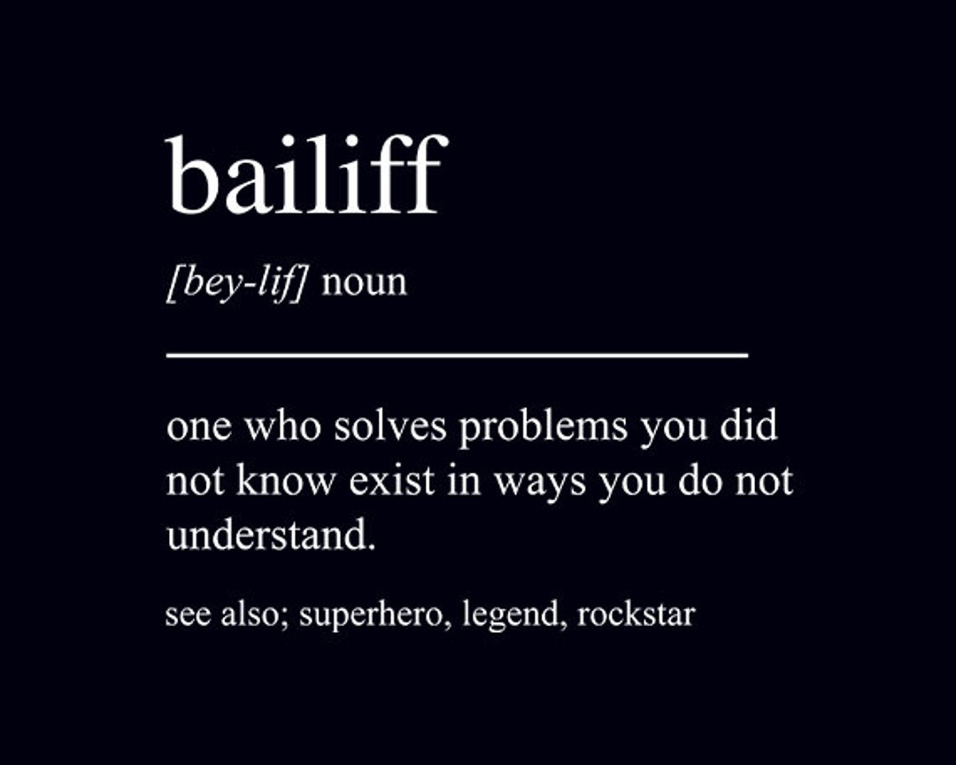 Bailiff Png File, Bailiff Tshirt Design, Bailiff Tumbler Design ...