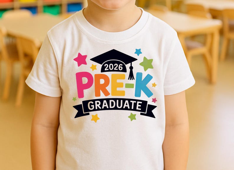 Pre-k Graduate 2026 Sublimation PNG – Colorful Preschool Graduation ...