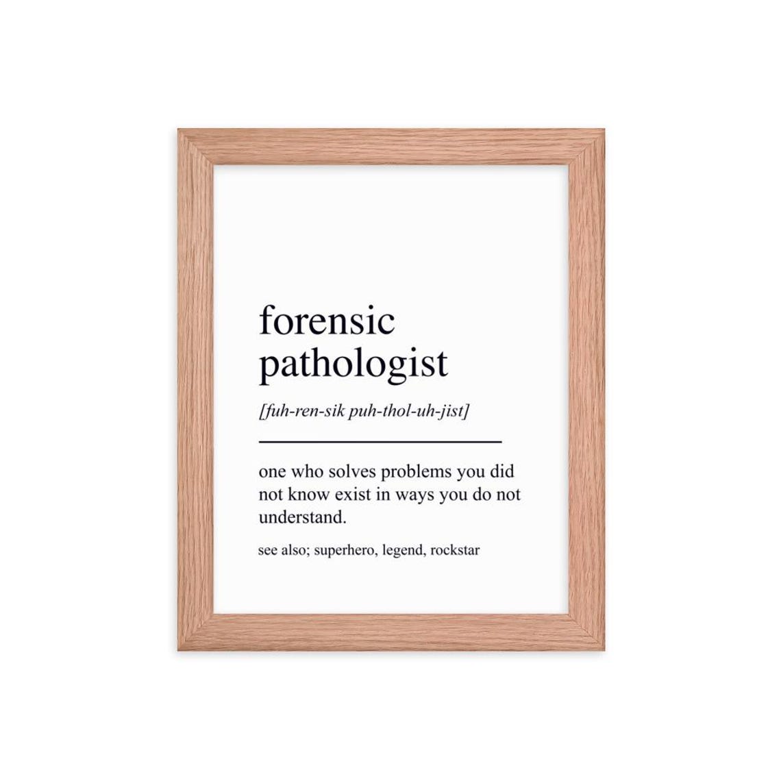 Forensic Pathologist Gift, Forensic Pathologist Wall Art, Gifts for ...