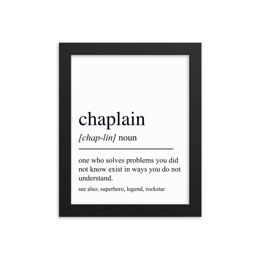 Chaplain Gift, Chaplain Wall Art, Gifts for Chaplain, Chaplain ...