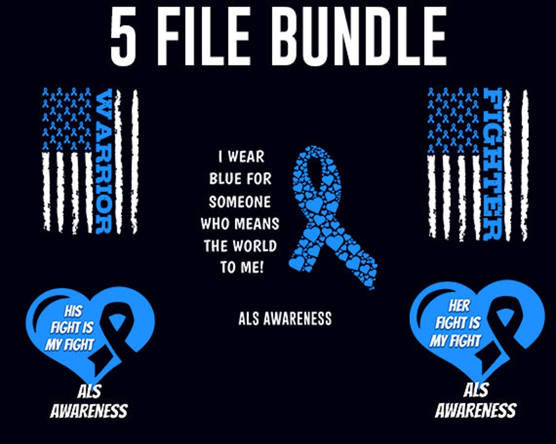 Als Png Bundle, Als Cut Files, Als Clip Art, ALS Awareness, ALS Digital ...