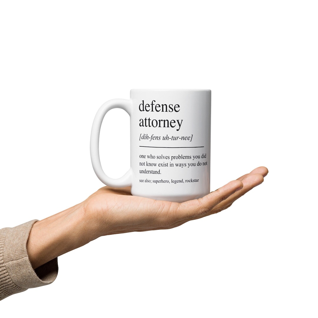 Funny Defense Attorney Gift, Personalized Defense Lawyer Mug, Gifts for ...