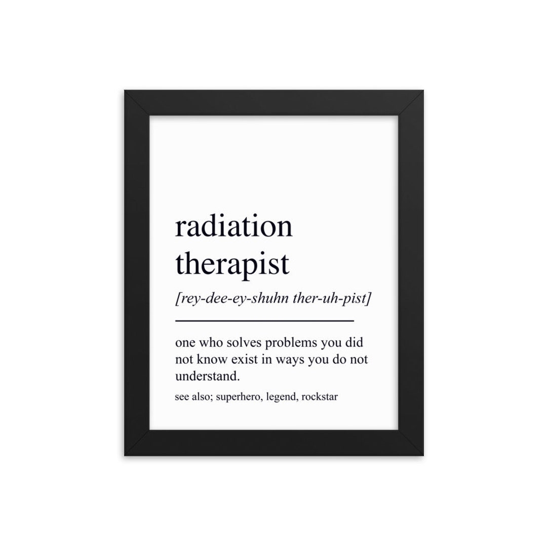 Radiation Therapist Gift, Radiation Therapist Wall Art, Gifts for ...
