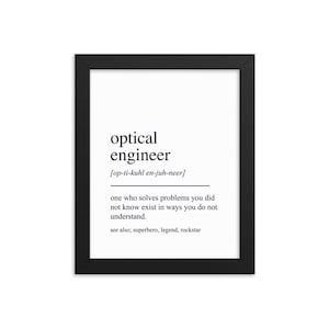 Optical Engineer Gift, Optical Engineer Wall Art, Gifts for Optical ...