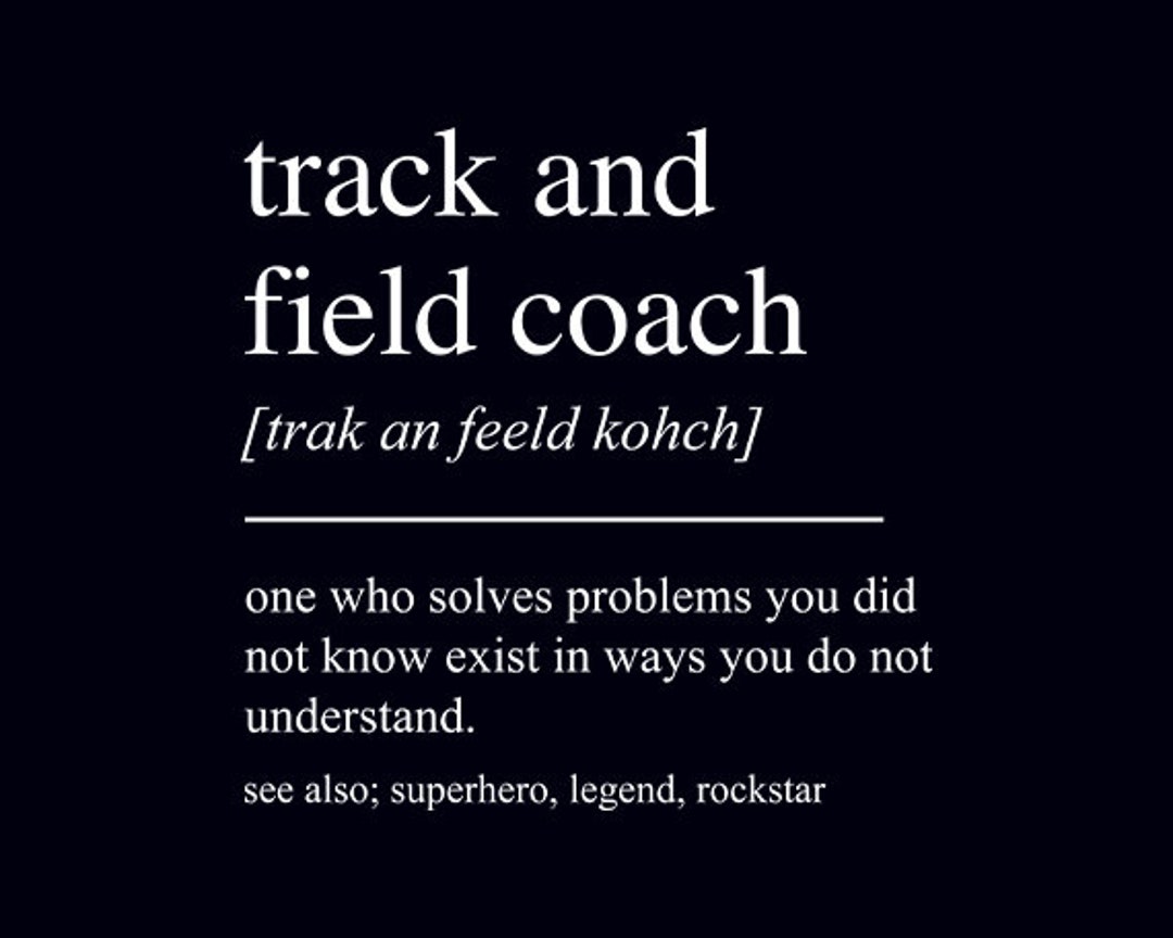 Track and Field Coach Png File, Track and Field Coach Tshirt Design ...
