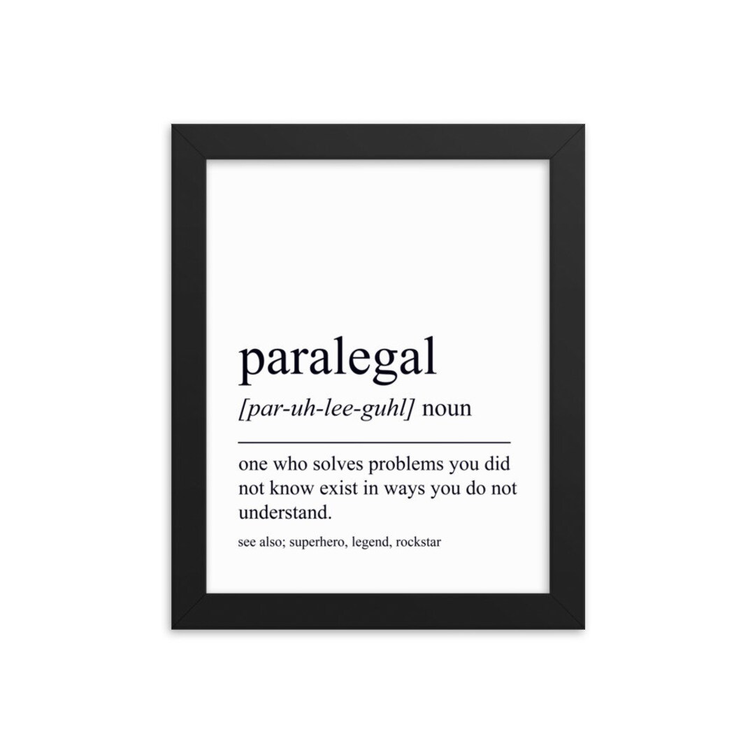 Paralegal Gift, Paralegal Wall Art, Gifts for Paralegal, Paralegal ...