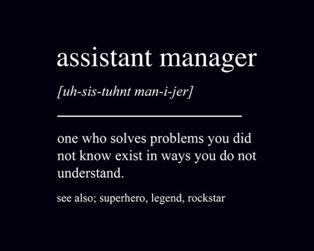 Assistant Manager Png File, Assistant Manager Tshirt Design, Assistant ...