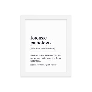 Forensic Pathologist Gift, Forensic Pathologist Wall Art, Gifts for ...