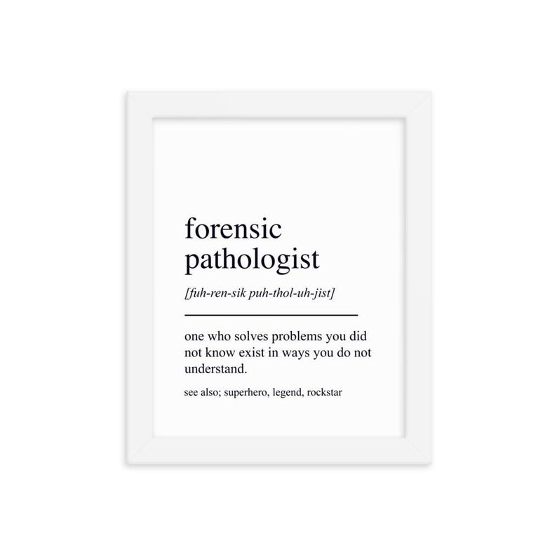 Forensic Pathologist Gift, Forensic Pathologist Wall Art, Gifts for ...