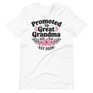 Promoted to Great Grandma Est. 2026 Png, Soon to Be Grandma, New Baby ...