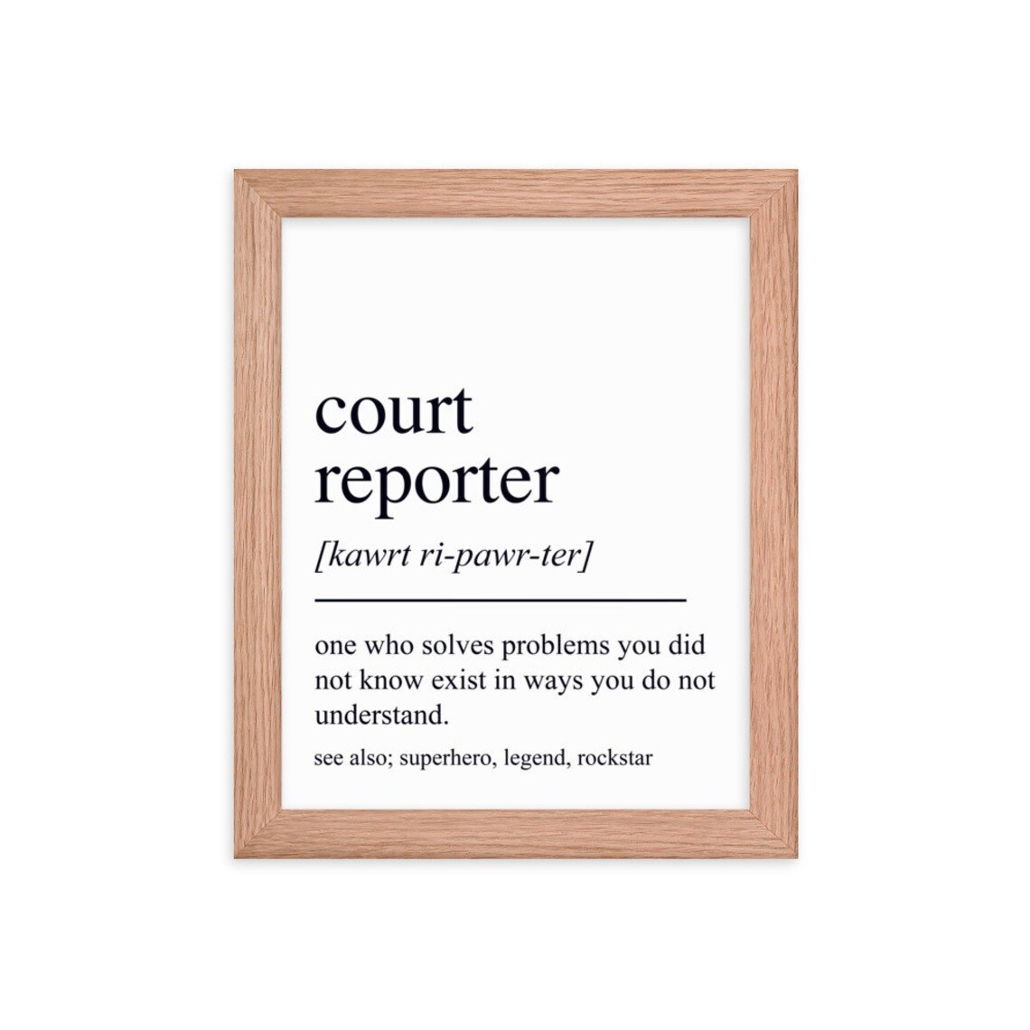 Court Reporter Gift, Court Reporter Wall Art, Gifts for Court Reporter ...