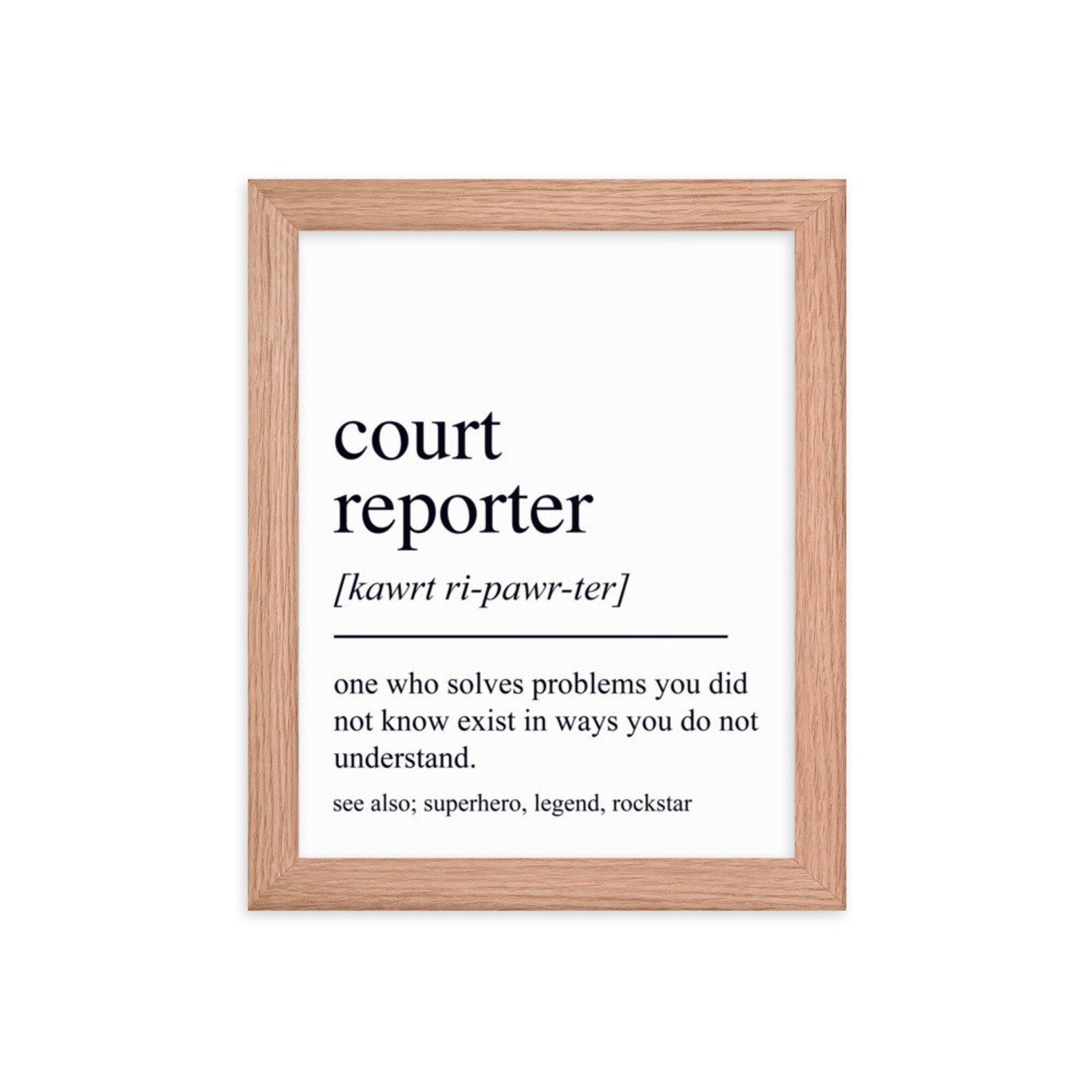 Court Reporter Gift, Court Reporter Wall Art, Gifts for Court Reporter ...