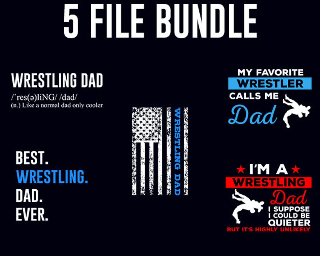 Wrestling Dad Png Bundle, Custom Wrestling Dad Png, Personalized ...