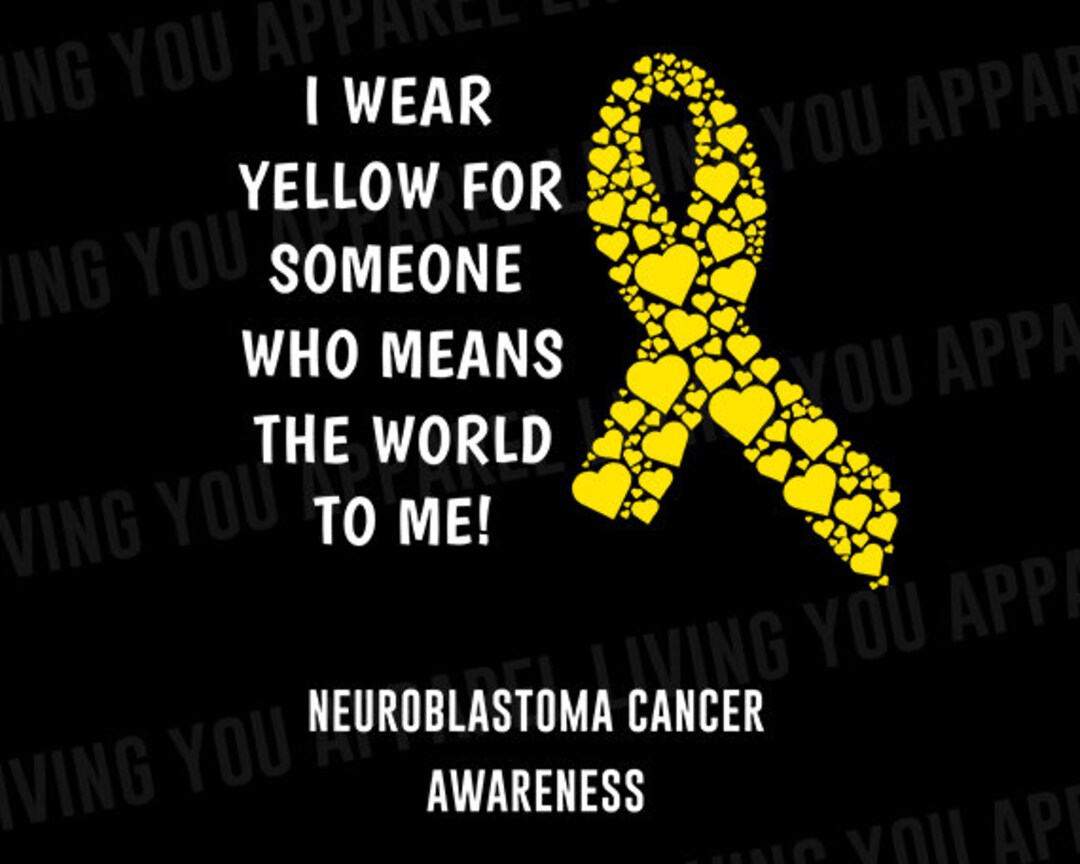 Neuroblastoma Cancer Png, Neuroblastoma Cancer Awareness Month, Yellow ...
