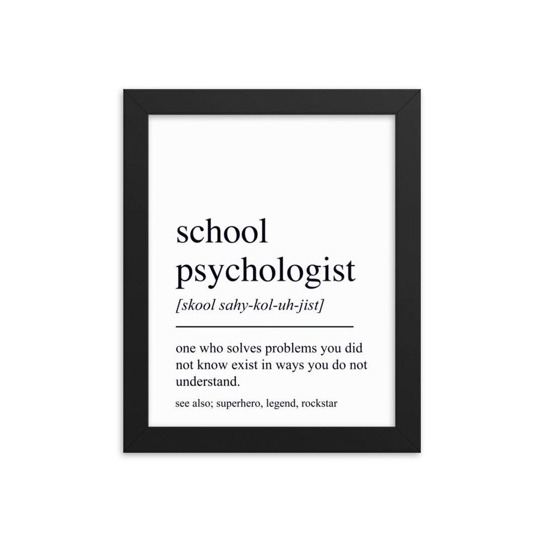 School Psychologist Gift, School Psychologist Wall Art, Gifts for ...