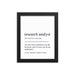 Research Analyst Gift, Research Analyst Wall Art, Gifts for Research ...