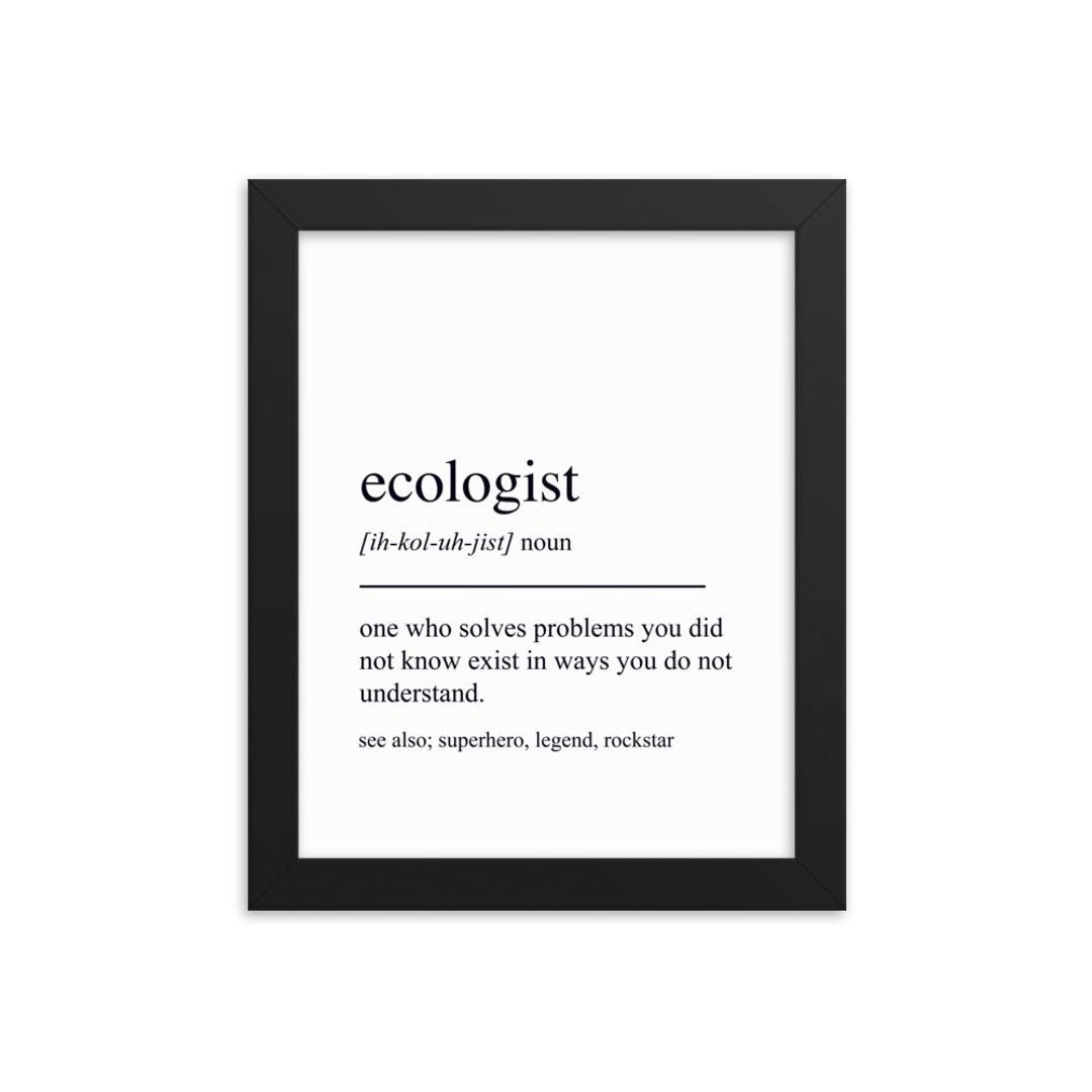 Ecologist Gift, Ecologist Wall Art, Gifts for Ecologist, Ecologist Wall ...