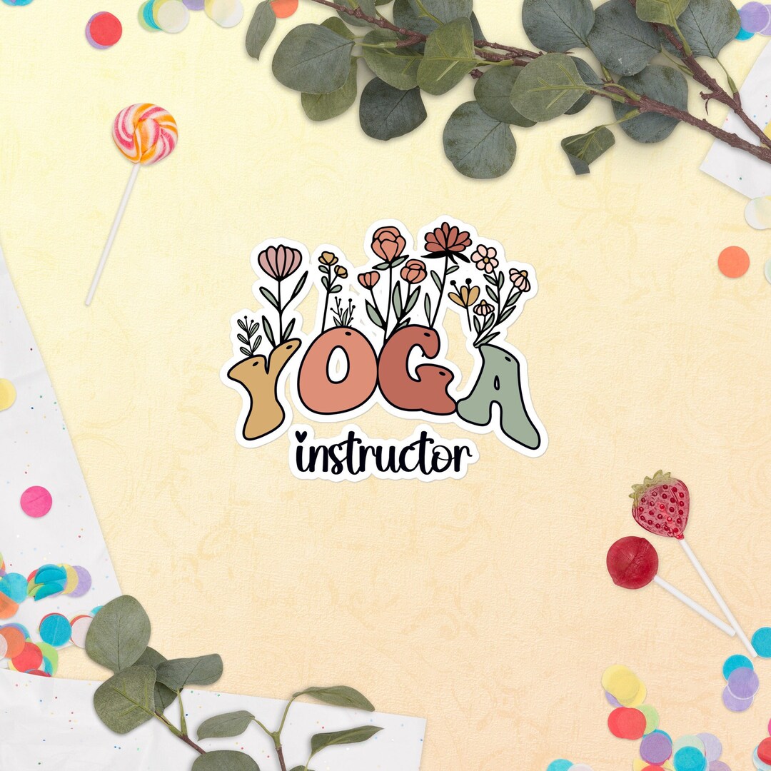 Yoga Instructor Sticker, Yoga Instructor Gift, Gifts for Yoga ...