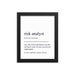 Risk Analyst Gift, Risk Analyst Wall Art, Gifts for Risk Analyst, Risk ...
