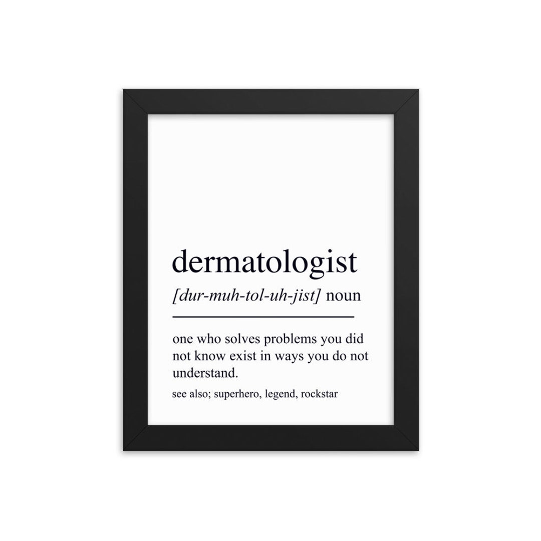 Dermatologist Gift, Dermatologist Wall Art, Dermatologist Graduation ...