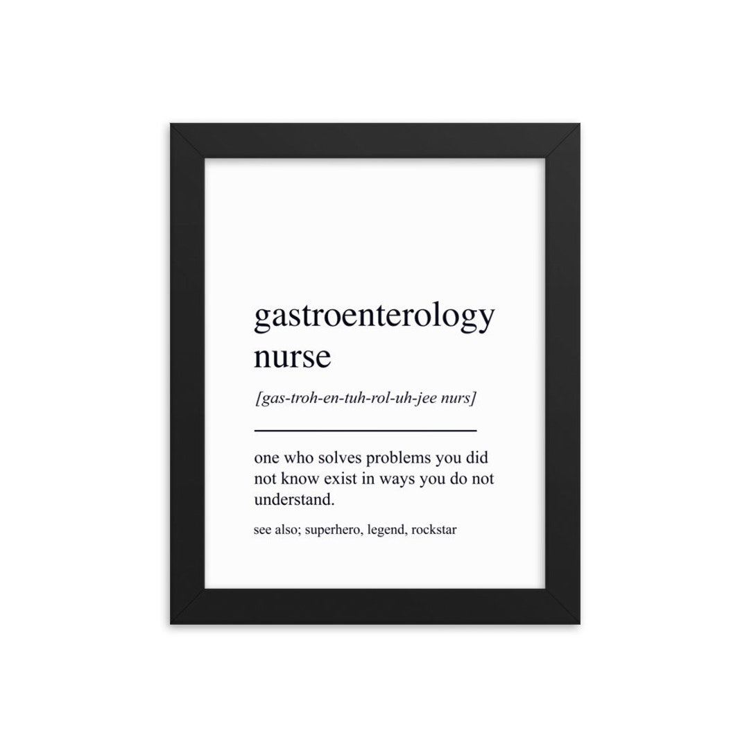 Gastroenterology Nurse Gift, Gastroenterology Nurse Wall Art, Gifts for ...