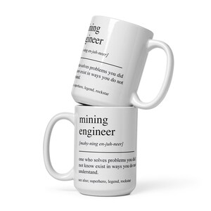 Mining Engineer Gift, Mining Engineer Mug, Gift for Mining Engineer ...