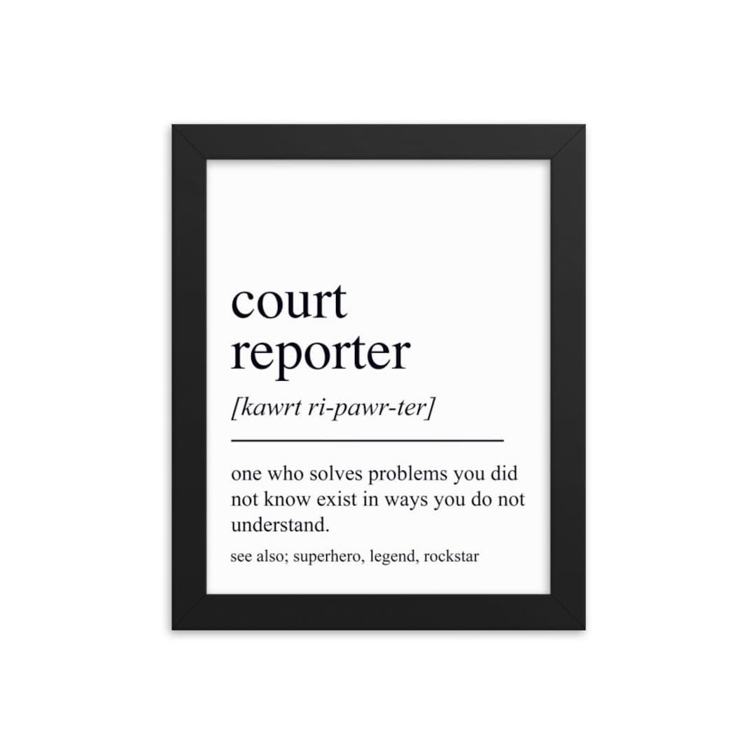 Court Reporter Gift, Court Reporter Wall Art, Gifts for Court Reporter ...