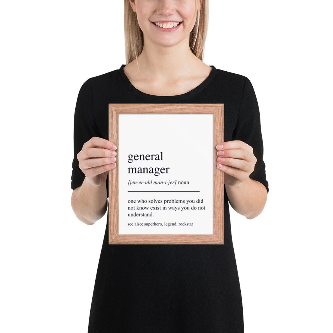 General Manager Gift, General Manager Wall Art, Gifts for General ...