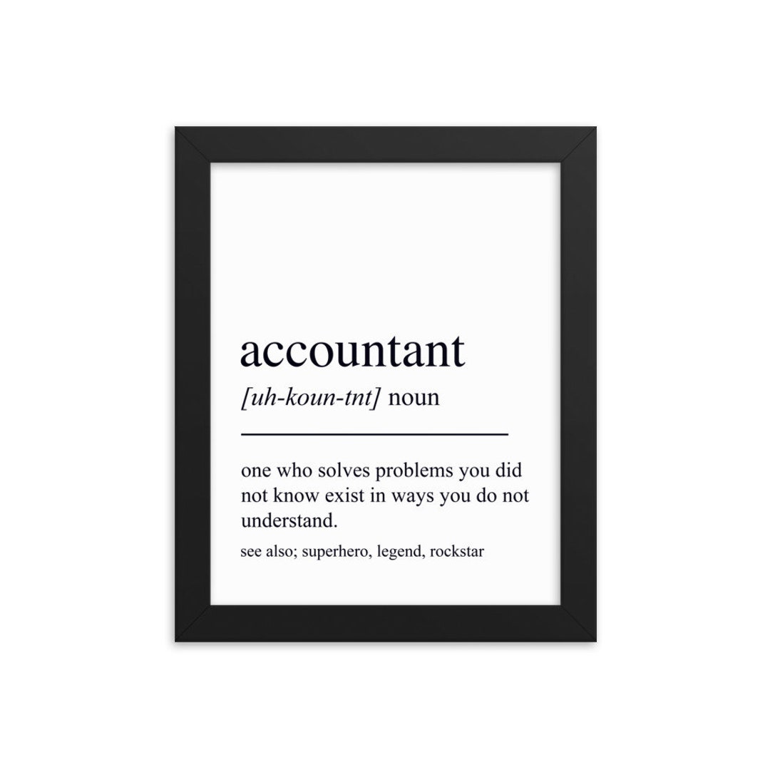 Accountant Gift, Accountant Wall Art, Gifts for Accountant, Accountant ...