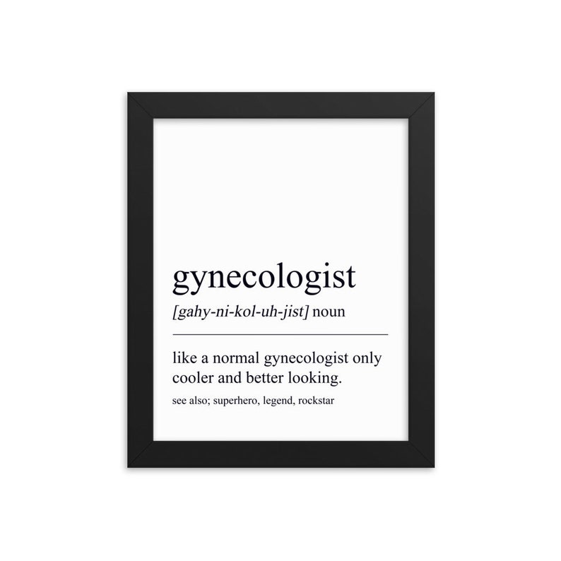 Gynecologist Gift, Gynecologist Wall Art, Gifts for Gynecologist ...