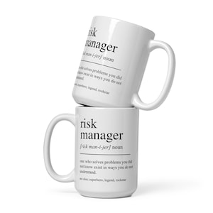 Risk Manager Gift Ideas, Funny Risk Manager Mug, Risk Manager ...