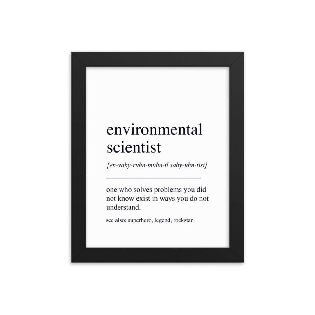 Environmental Scientist Gift, Environmental Scientist Wall Art, Gifts ...