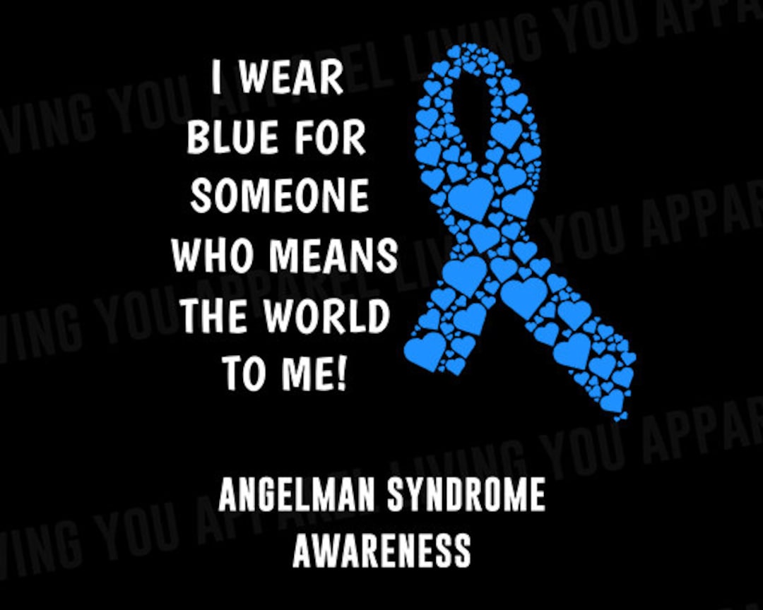 Angelman Syndrome Png, Angelman Syndrome Awareness, Blue Ribbon Png, Angelman Syndrome Month ...