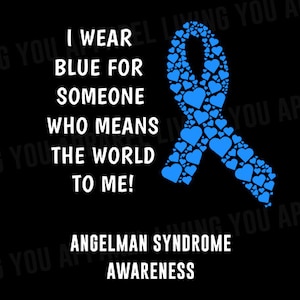 Angelman Syndrome Png, Angelman Syndrome Awareness, Blue Ribbon Png ...